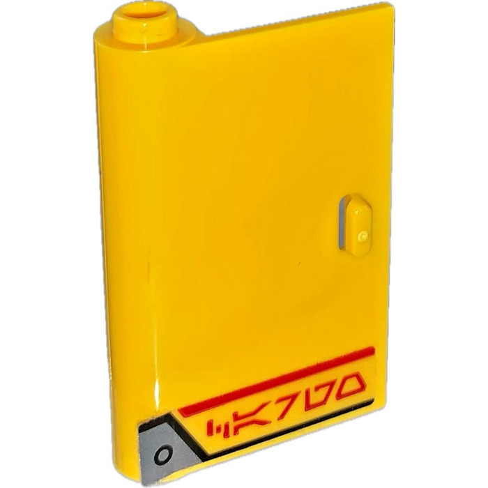 LEGO Jaune Tür 1 x 3 x 4 Liens mit hohlem Scharnier avec 'Cargo ...