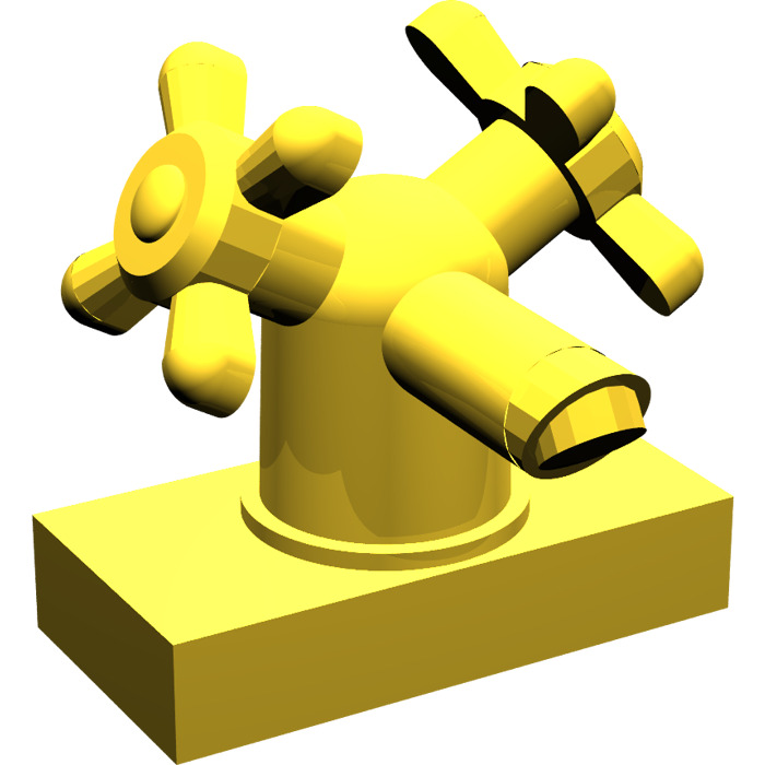 LEGO Tap 1 x 2 with Two Taps (Large Handles) (6936 / 71780) | Brick Owl ...