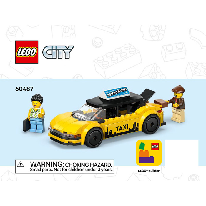 LEGO Yellow Taxi Set 60487 Instructions | Brick Owl