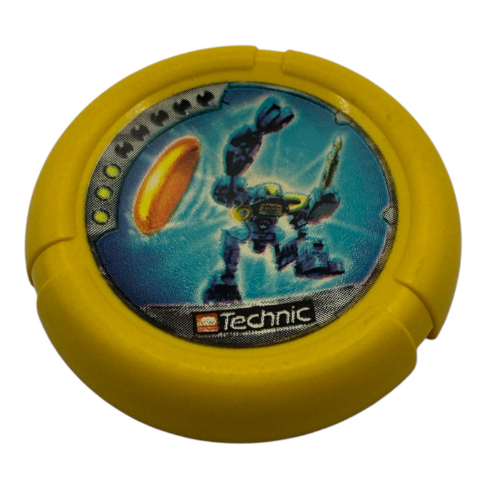 LEGO Yellow Technic Bionicle Weapon Throwing Disc with Scuba / Sub, 3 ...