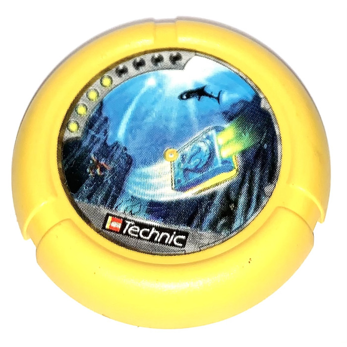 LEGO Technic Bionicle Weapon Throwing Disc with Scuba / Sub, 4 pips ...