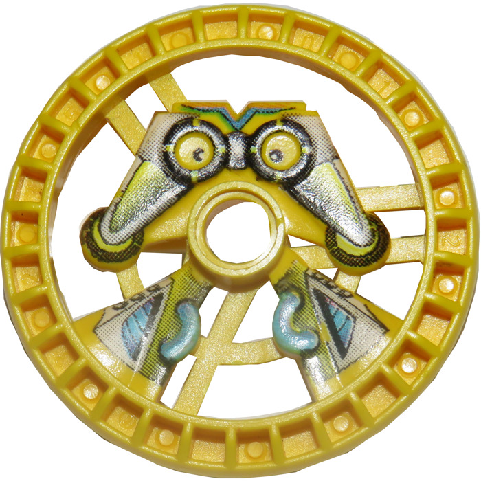 LEGO Yellow Technic Disk 5 x 5 with Crab with Spying Glasses (32351 / ...