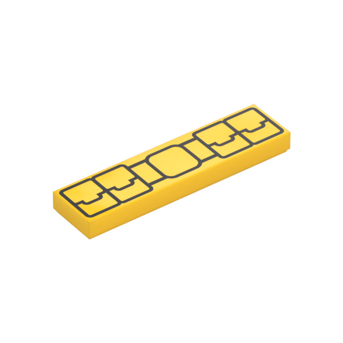 LEGO Tile 1 x 4 with Batman Belt Pouches (33608 / 108797) | Brick Owl