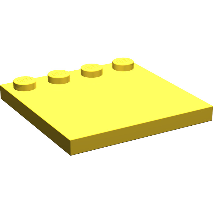 LEGO Yellow Tile 4 x 4 with Studs on Edge (6179) | Brick Owl - LEGO ...