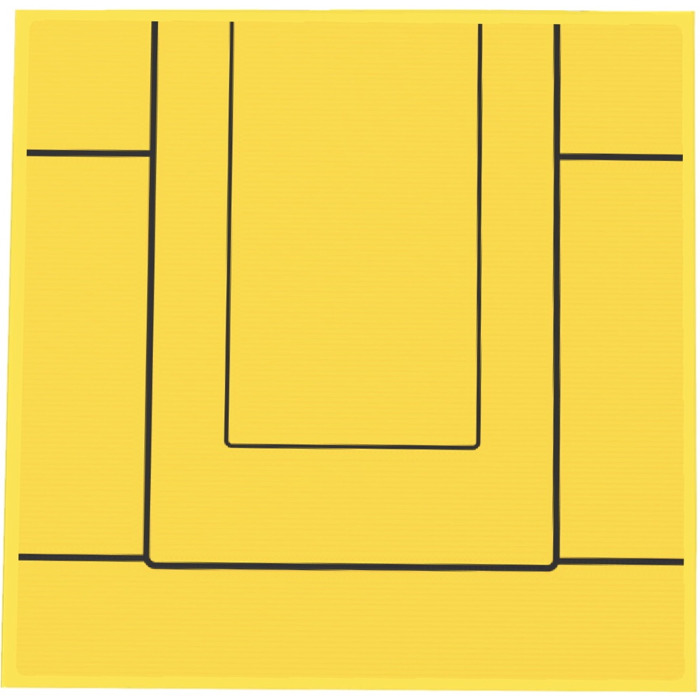 LEGO Tile 6 x 6 with Black Lines Sticker with Bottom Tubes (10202 ...