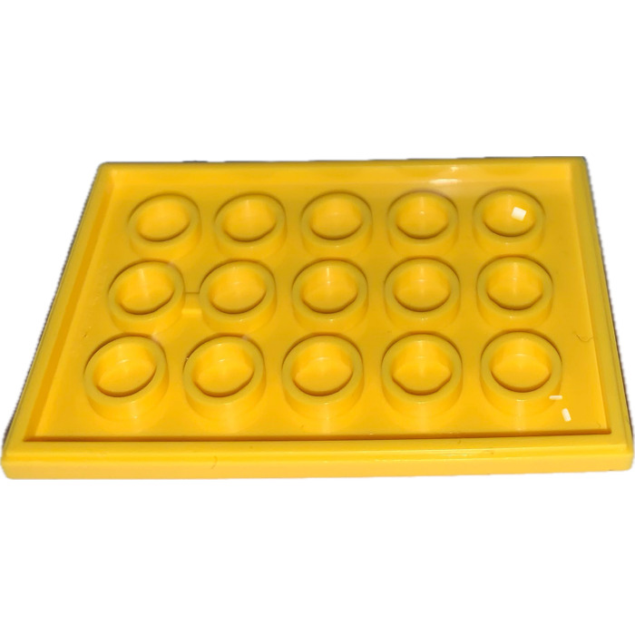 LEGO Yellow Train Plate 4 x 6 Bogie with Reinforcement (65441) | Brick ...