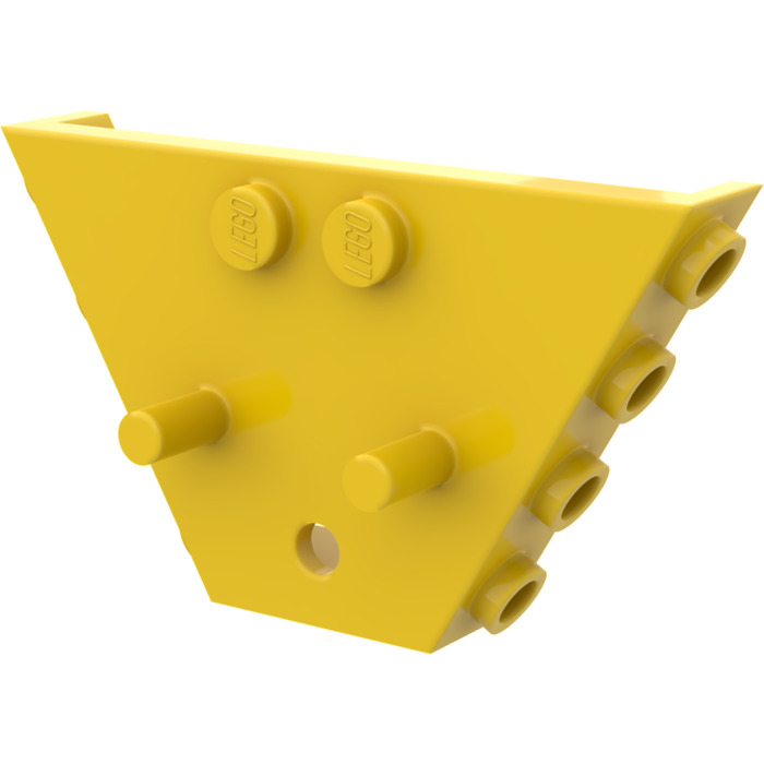LEGO Yellow Trapezoid Tipper End with Pins (3145) | Brick Owl - LEGO ...