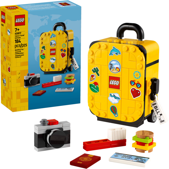 LEGO Yellow Travel Suitcase Set 40817 | Brick Owl - LEGO Marketplace