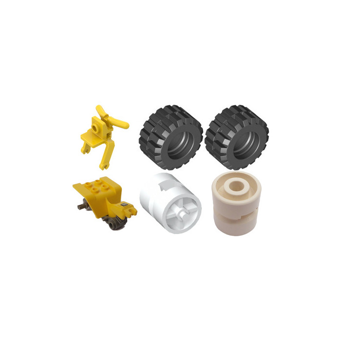 LEGO Tricycle with Dark Gray Chassis and White Wheels | Brick Owl ...