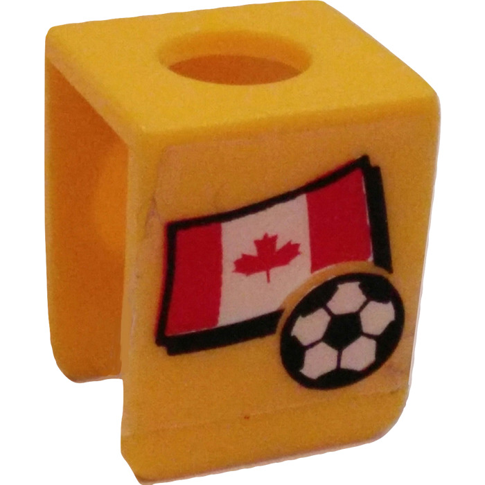 LEGO Yellow Vest with Canadian Flag (Football/Soccer) and Player 12 ...