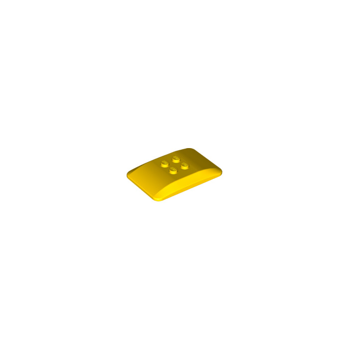 LEGO Yellow Wedge 4 x 6 Roof Curved (98281) | Brick Owl - LEGO Marketplace