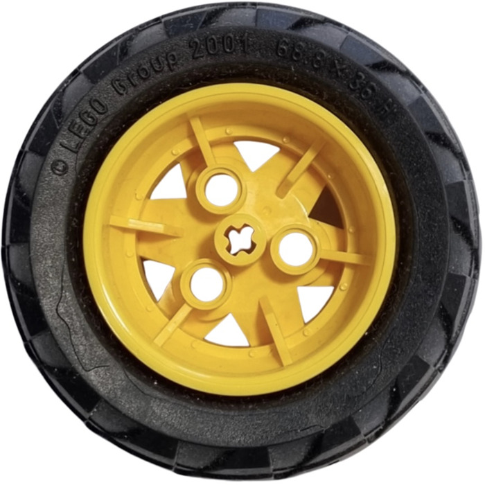 LEGO Wheel 43.2mm D. x 26mm Technic Racing Small with 3 Pinholes with ...