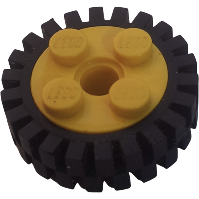 LEGO Wheel Rim 10 x 17.4 with 4 Studs and Technic Peghole with Narrow ...