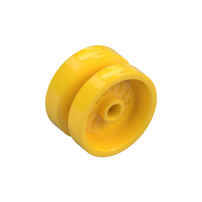 LEGO Yellow Wheel Rim Ø18 x 12 with Axle Hole (18976 / 65192) | Brick Owl