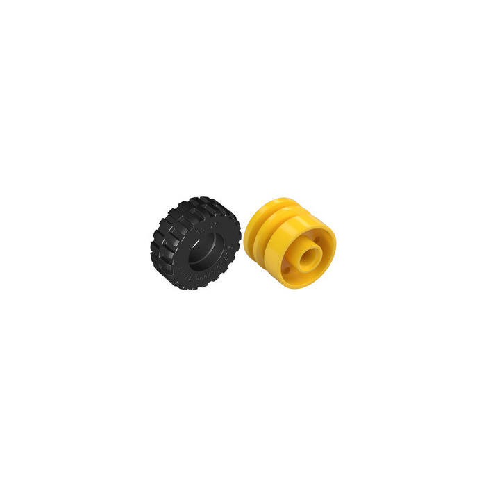 LEGO Yellow Wheel with Tire 37 x 14 | Brick Owl - LEGO Marketplace