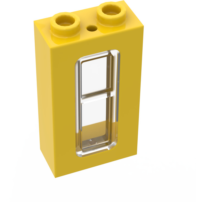 LEGO Window 1 x 2 x 3 (Train) with Transparent Glass | Brick Owl