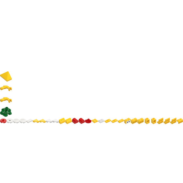 LEGO Yellow Yoshi (Quarter Circle Tiles) Minifigure | Brick Owl
