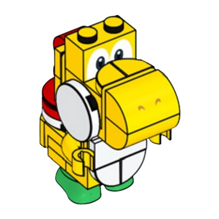 LEGO Yellow Yoshi (Quarter Circle Tiles) Minifigure | Brick Owl