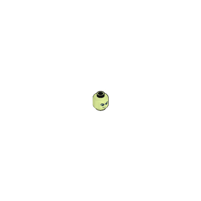 LEGO Yellowish Green Evil Green Ninja Minifigure Head (3626 / 21450 ...