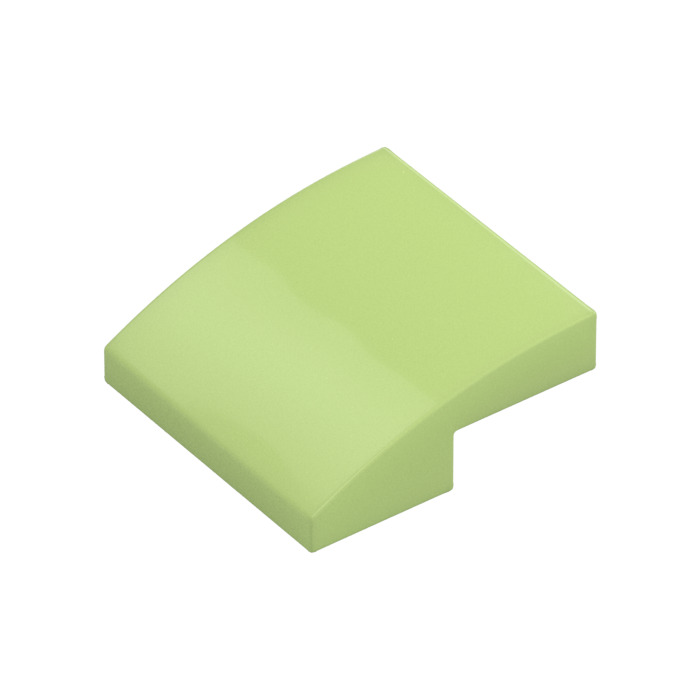 LEGO Yellowish Green Slope 2 x 2 Curved (15068 / 118553) | Brick Owl