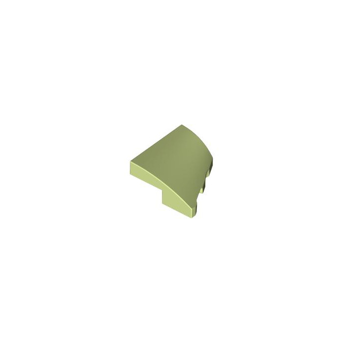 LEGO Yellowish Green Slope 2 x 2 x 0.6 Curved Angled Left (5095 ...