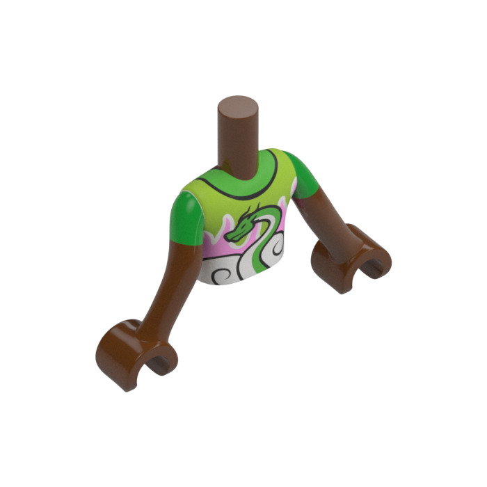 LEGO Zac with Open Shirt Friends Torso (Boy) | Brick Owl - LEGO Marketplace