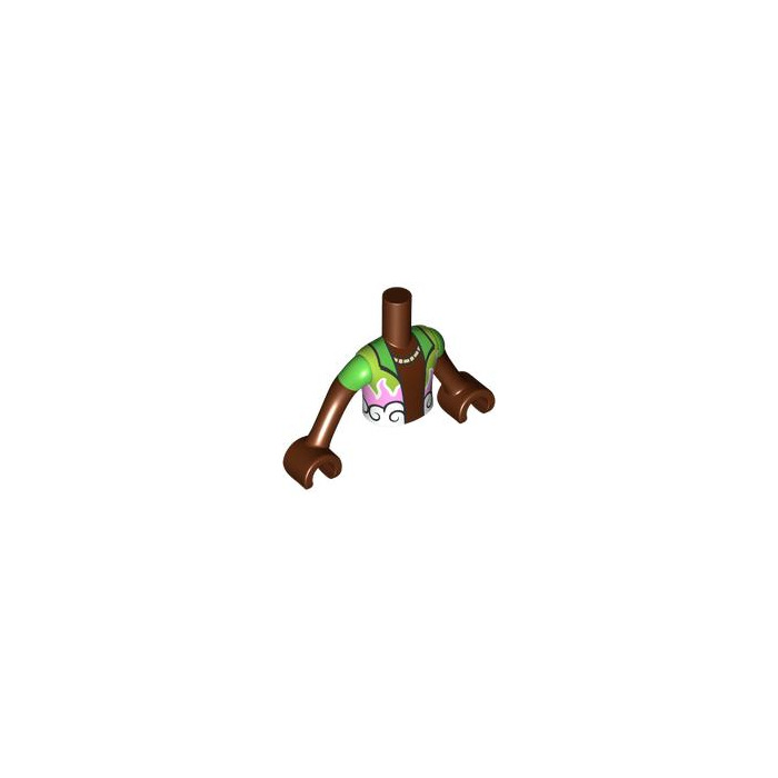 LEGO Zac with Open Shirt Friends Torso (Boy) | Brick Owl - LEGO Marketplace