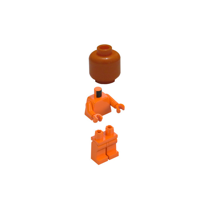 Monochrome Orange Minifigure | Brick Owl