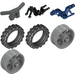 LEGO Motorcycle Cruiser with Medium Stone Gray Wheels and Dark Stone ...