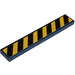 LEGO Tile 1 x 6 with Yellow and Black Diagonal Stripes Sticker (6636 ...