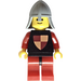 LEGO Knights Tournament Knight Black, Red Legs with Black Hips, Helmet ...
