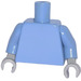 LEGO Plain Minifig Torso with Medium Blue Arms and Medium Stone Hands ...