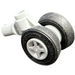 LEGO Medium Stone Gray Technic Pin with Wheel Holder with Gray Wheels ...