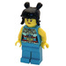 LEGO Musician with Dark Turquoise Outfit and Buns Minifigure | Brick Owl