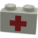 LEGO Brick 1 x 2 with Red Cross without Bottom Tube (3065) | Brick Owl