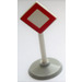 LEGO Road Sign (old) square on point with red border on white ...