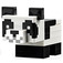 LEGO Minecraft Baby Panda with Black Round Plate | Brick Owl - LEGO ...