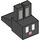 LEGO Black Pixelated Minecraft Rabbit Head with Gray Ears and White ...