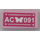 LEGO Bright Pink Tile 1 x 2 with 'AC', butterfly and '091' Sticker with ...