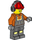 LEGO Construction Worker (Male) with Gray Overalls and Helmet with Ear ...
