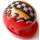 LEGO Crash Helmet with Checks and Flames (30124 / 43073) | Brick Owl
