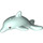 LEGO Light Aqua Jumping Dolphin with Bottom Axle Holder with Brown Eyes ...
