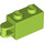 LEGO Lime Brick 1 x 2 with Hinge Shaft (Flush Shaft) (34816) | Brick Owl