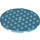 LEGO Medium Azure Plate 8 x 8 Round with Hole (74611) | Brick Owl