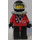 LEGO Red Diver with Black Legs and Helmet (Brown Bangs) without ...
