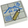 LEGO Tile 2 x 2 with Bridge Blueprints and Pencil with Groove (3068 / ...
