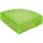 LEGO Transparent Bright Green Tile 1 x 1 Quarter Circle (25269) | Brick Owl