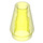 LEGO Transparent Neon Green Cone 1 x 1 with Top Groove (4589) | Brick Owl