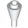 LEGO White Cone 1 x 1 Inverted with Bar (11610) | Brick Owl