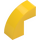 LEGO Yellow Slope 1 x 2 x 1.7 Curved (5907) | Brick Owl